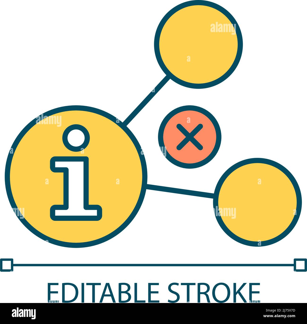 Do not forward information RGB color icon Stock Vector Image & Art - Alamy