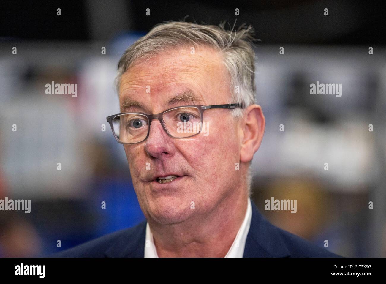 UUP's Mike Nesbitt at the Titanic Exhibition Centre in Belfast after ...
