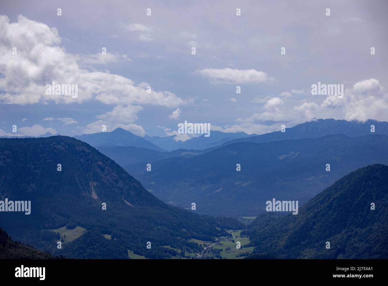 Amazing scenery and typical landscape in Austria, the Austrian Alps ...