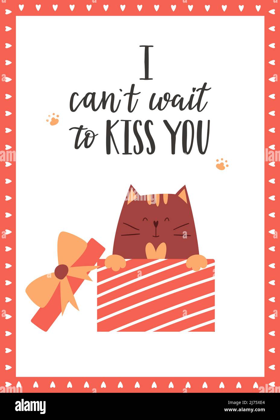 Kiss Cat Stock Vector Images Alamy