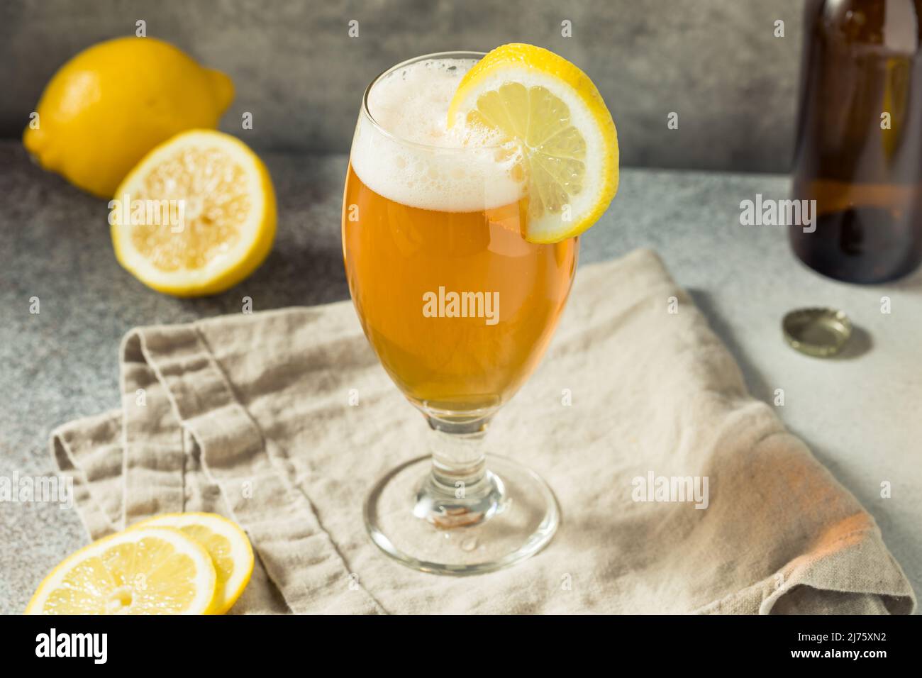 Lemon beer shandy hi-res stock photography and images - Alamy