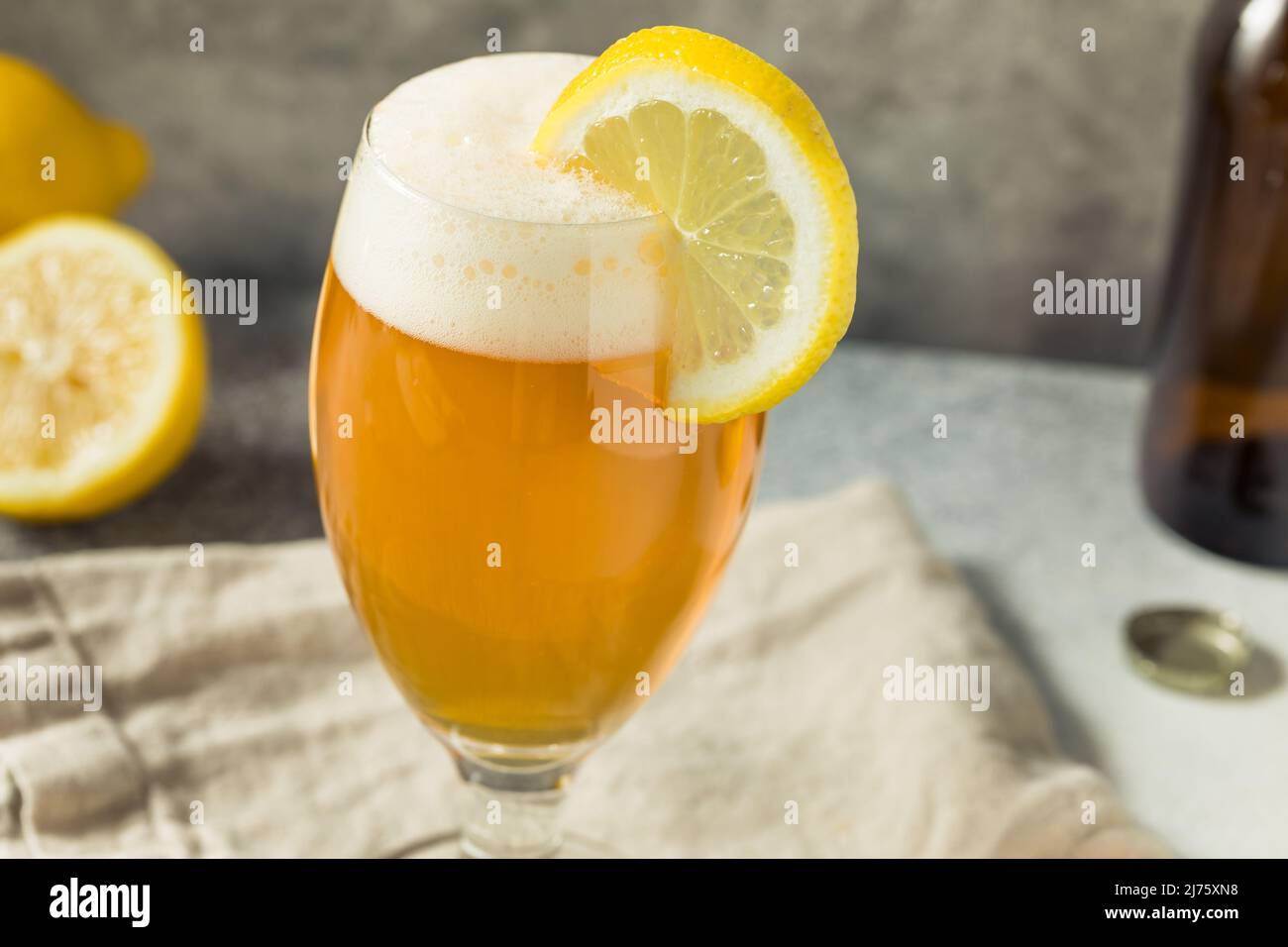 Lemon beer shandy hi-res stock photography and images - Alamy