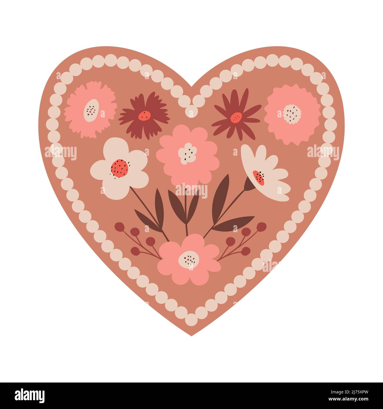 Boho floral clipart Stock Vector Images - Alamy