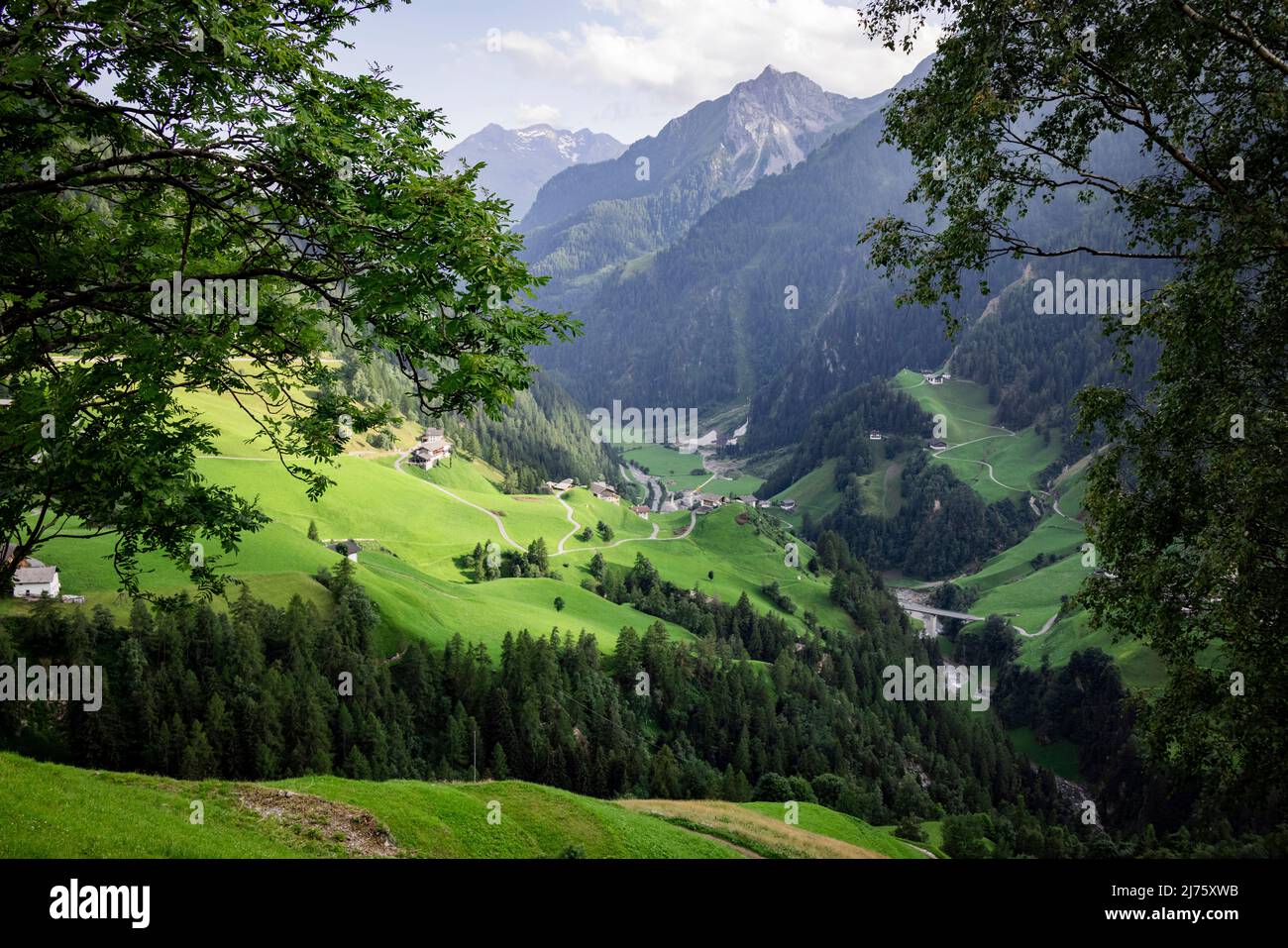 Mountain landscape around the Timmelsjoch High Alpine Road in the ...