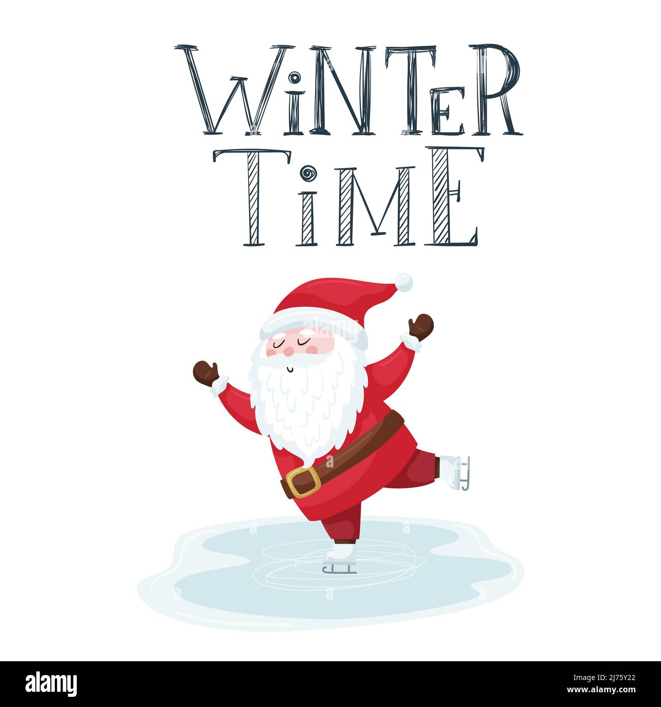 Seasonal ice rink Stock Vector Images - Alamy