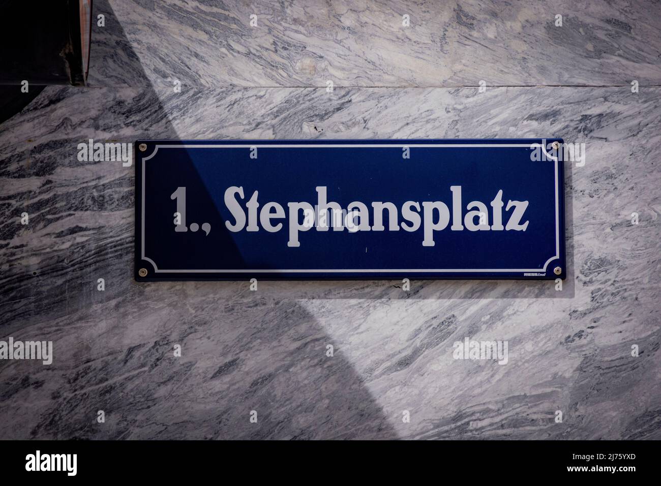 Street sign Stephansplatz in the city of Vienna Stock Photo - Alamy