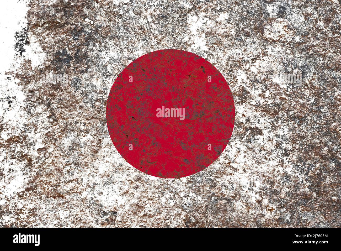 Japanese flag on a wall hi-res stock photography and images - Alamy
