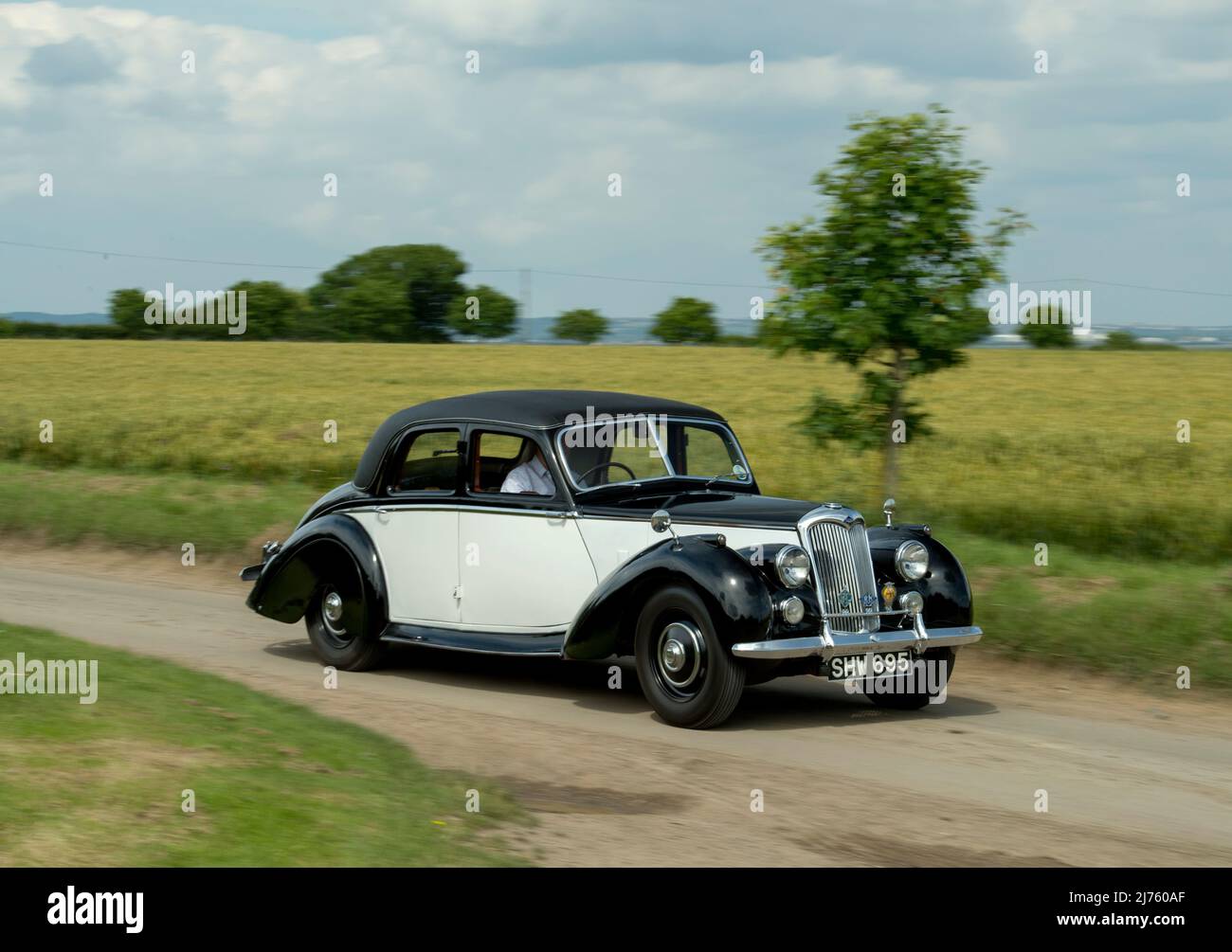 1954 Riley RME classic British sports saloon car Stock Photo - Alamy