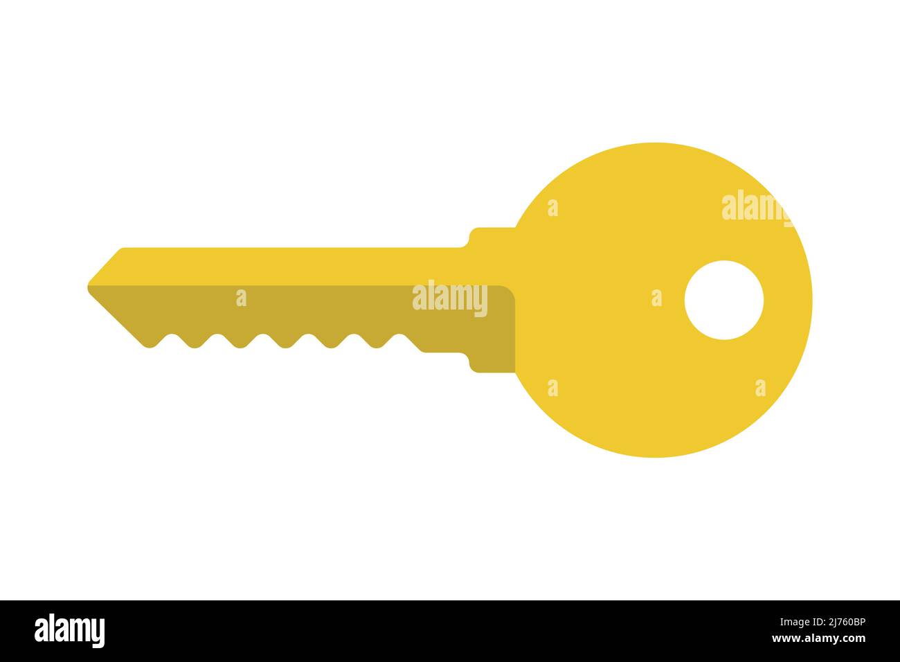 Key icon for lock and open door in house. Safety and security ...