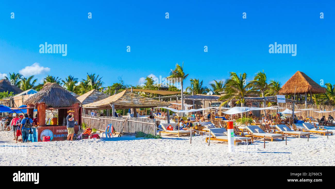 Tulum Mexico 02. February 2022 Amazing and beautiful caribbean coast ...