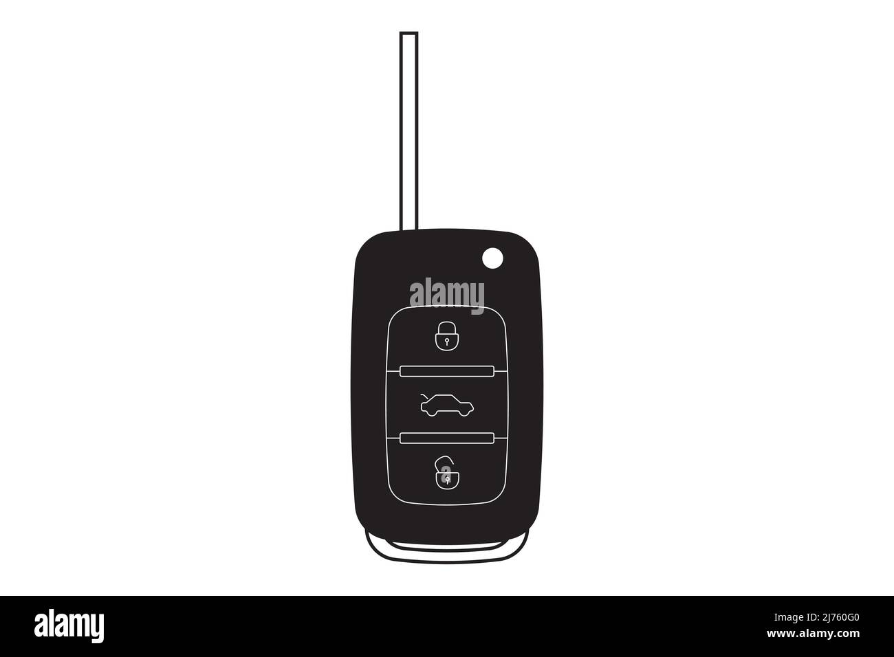 Key car with security system. Vehicle safety alarm remote icon. Vector ...