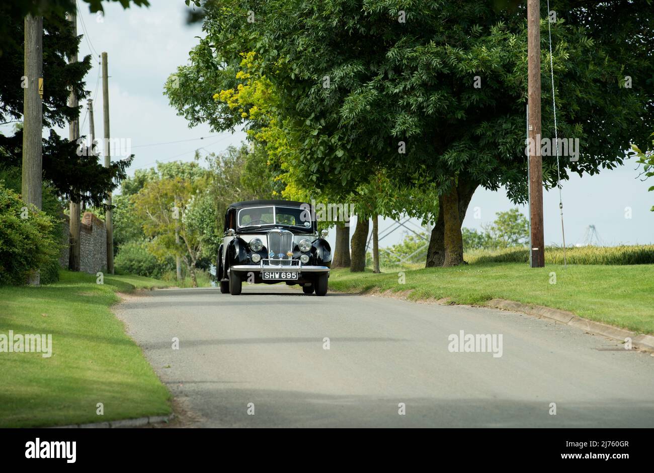 1954 Riley RME classic British sports saloon car Stock Photo - Alamy