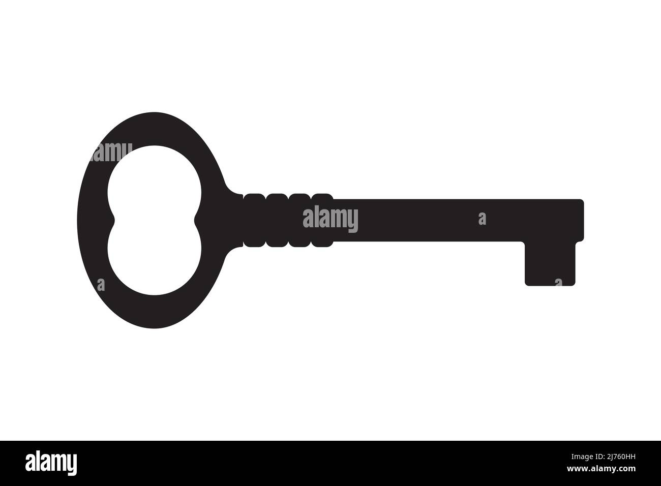 Key icon for lock and open door in house. Safety and security ...