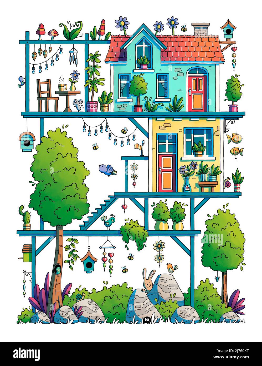 House color stone Cut Out Stock Images & Pictures - Alamy