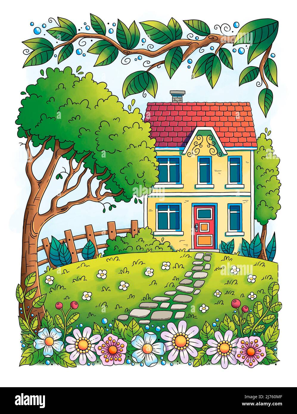 View house front windows Cut Out Stock Images & Pictures - Alamy