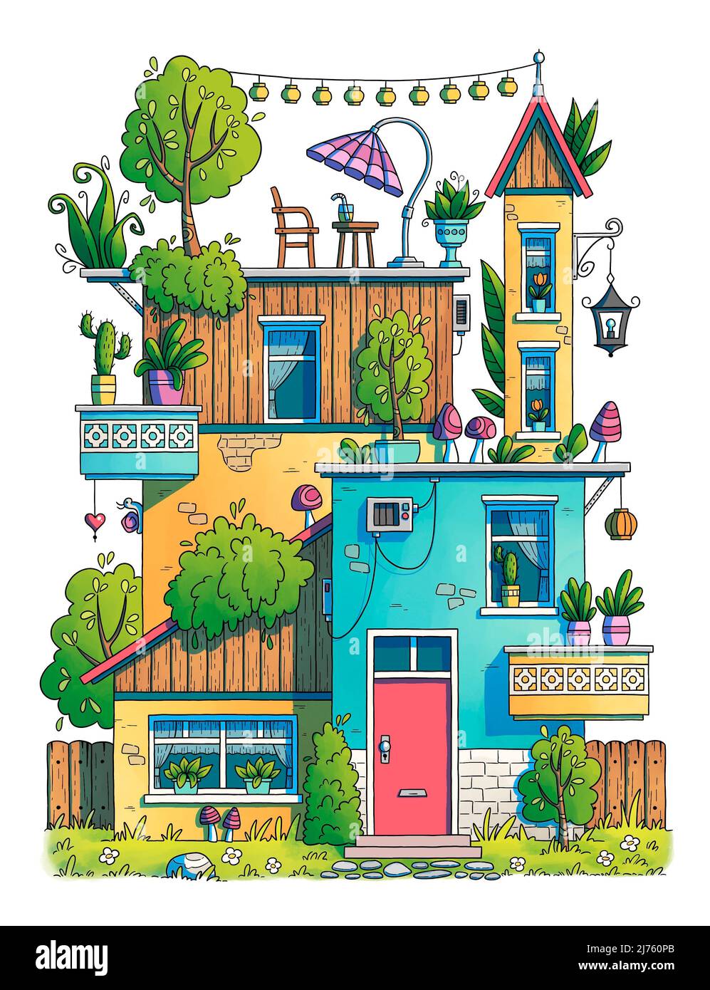 House color stone Cut Out Stock Images & Pictures - Alamy