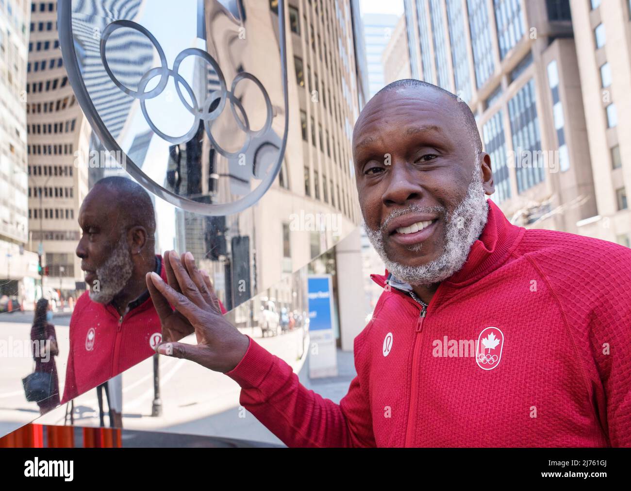 May 6, 2022, Montreal, PQ, Canada: Former Olympic athlete Bruny Surin ...