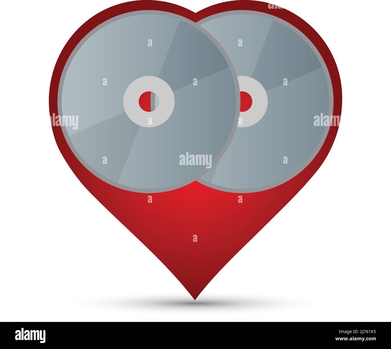 Compact disc simple vector hi-res stock photography and images - Alamy