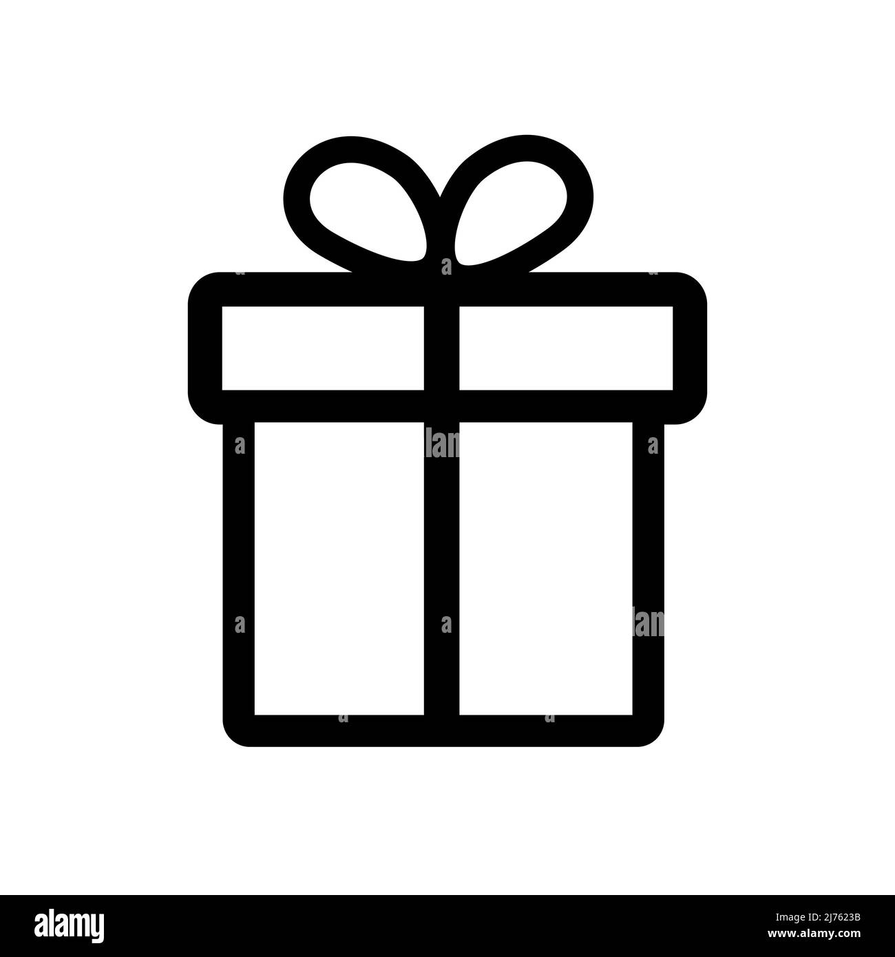 Illustration of gift icon on white background Stock Vector Image & Art ...