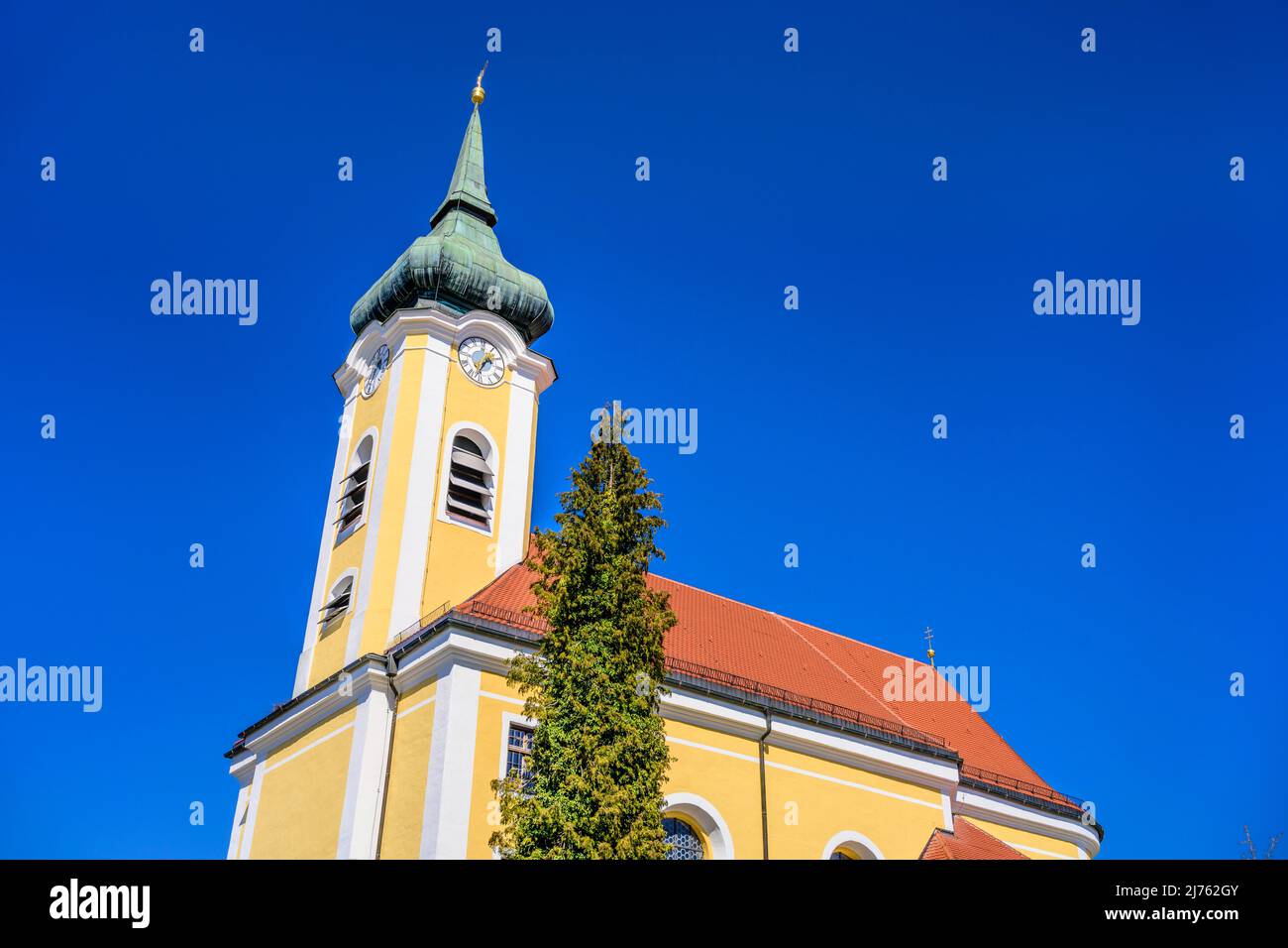 Germany, Bavaria, Upper Bavaria, Tölzer Land, Sachsenkam, Reutberg ...