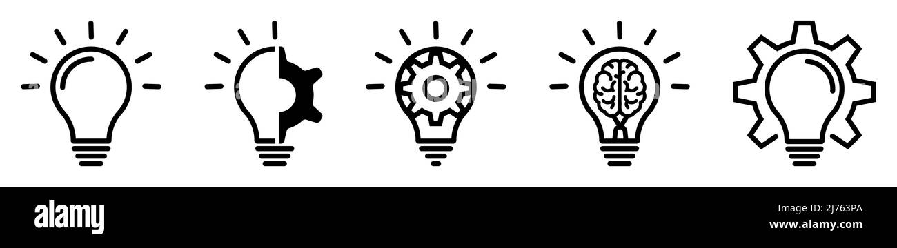 Innovation icon set. Vector illustration isolated on white background ...