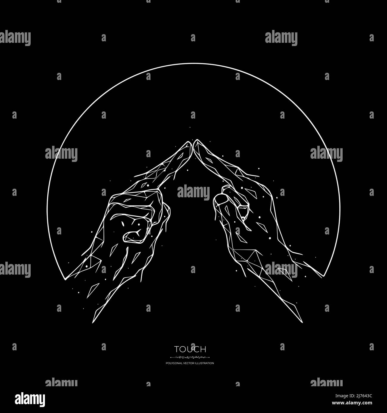 Two fingers touching Stock Vector Images - Alamy