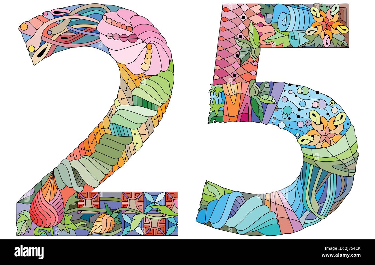 Number twenty five birthday hi-res stock photography and images - Alamy