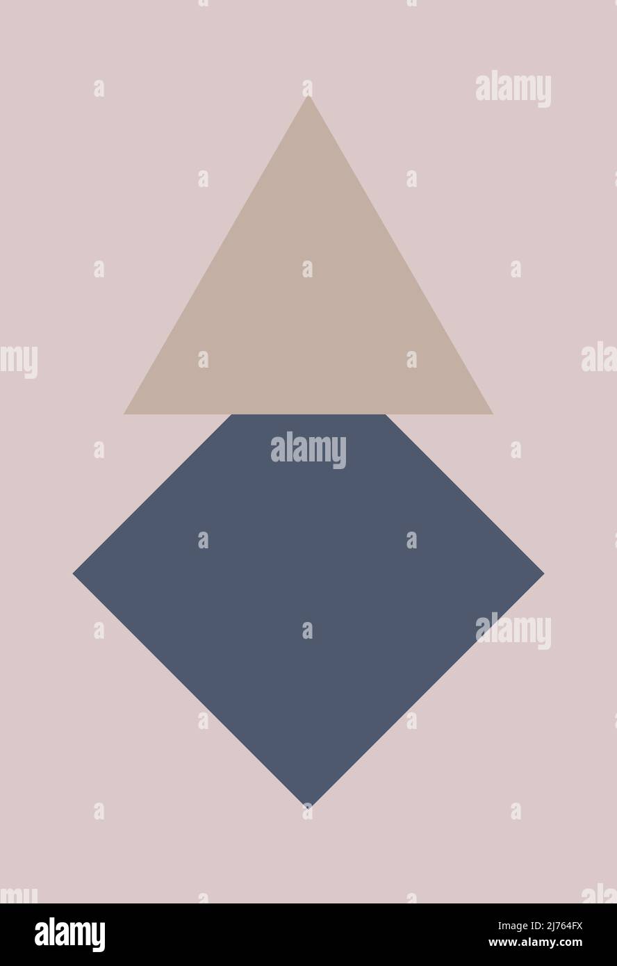 Geometric shapes, with soft shapes. Contrasting colors, graphic design ...