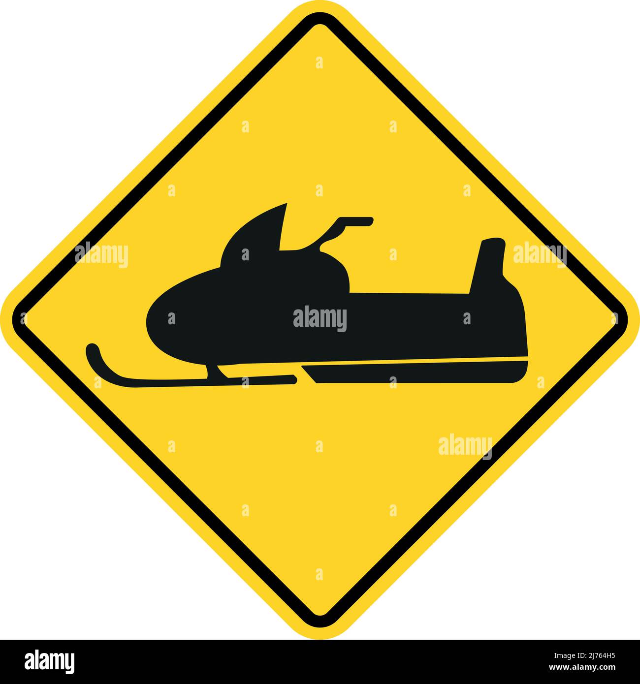 Yellow snowmobile Stock Vector Images - Alamy