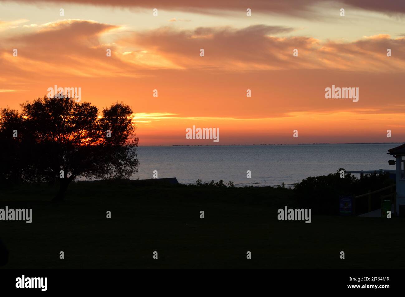 Hunstanton, Norfolk, UK - 18 April 2021: sunset over the wash, norfolk ...