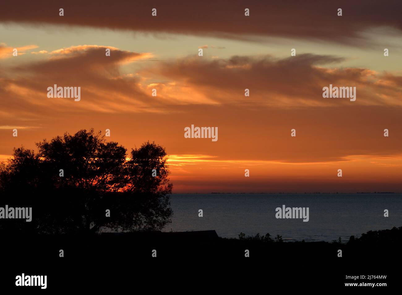 Hunstanton, Norfolk, UK - 18 April 2021: sunset over the wash, norfolk ...