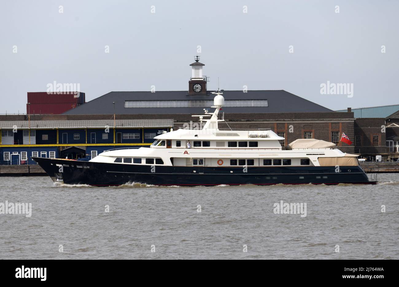 06/05/2022 Tilbury UK A2 is a mysteriously named super yacht built in ...