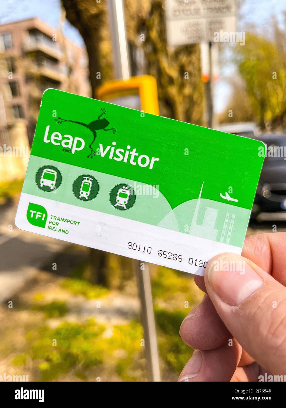 Leap Card for Public transport in Dublin - DUBLIN. IRELAND - APRIL 20 ...