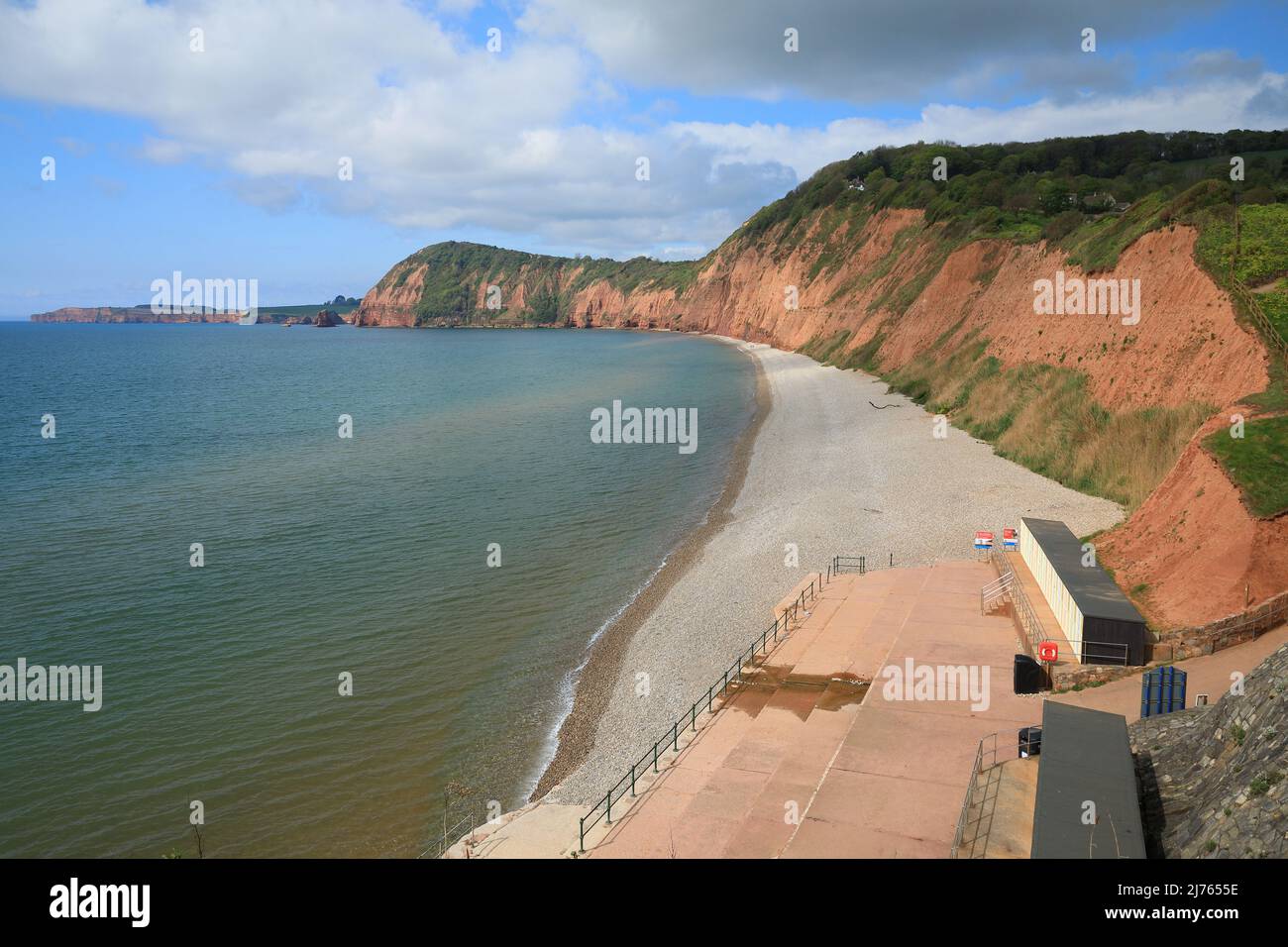 Jacob's ladder beach, Sidmouth, East Devon, England, UK Stock Photo - Alamy
