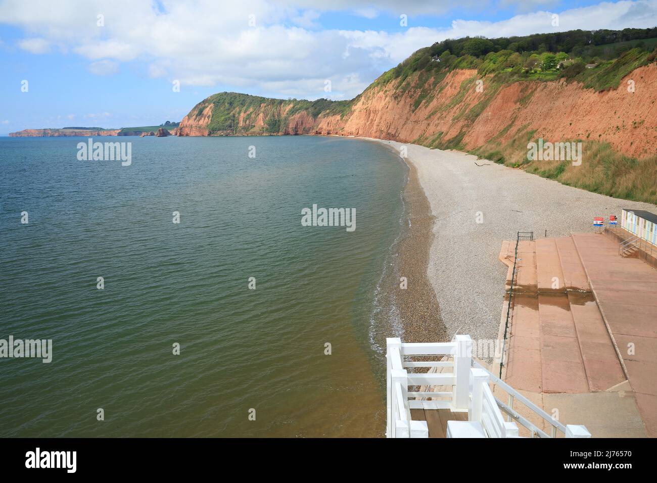 Jacob's ladder beach, Sidmouth, East Devon, England, UK Stock Photo - Alamy
