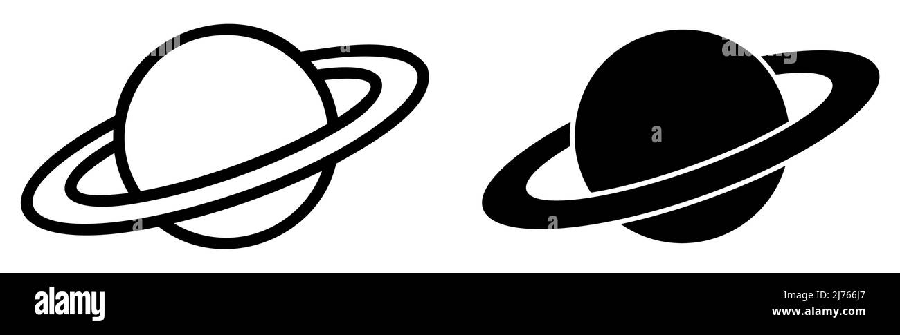 Planet saturn icons. Symbol for website design, logo, app, UI. Vector ...