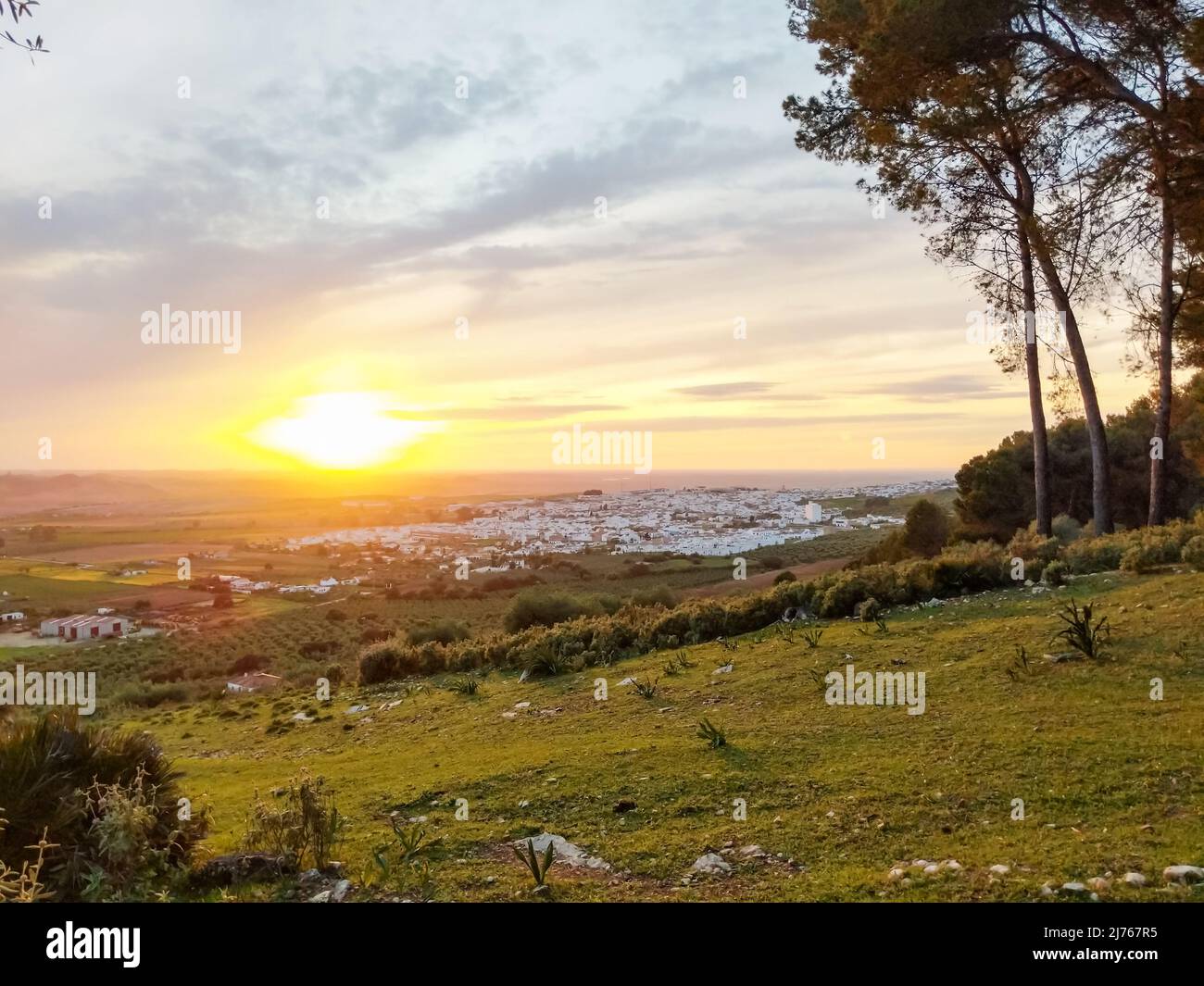 Landscape photography of the town of Seville at sunset Stock Photo - Alamy