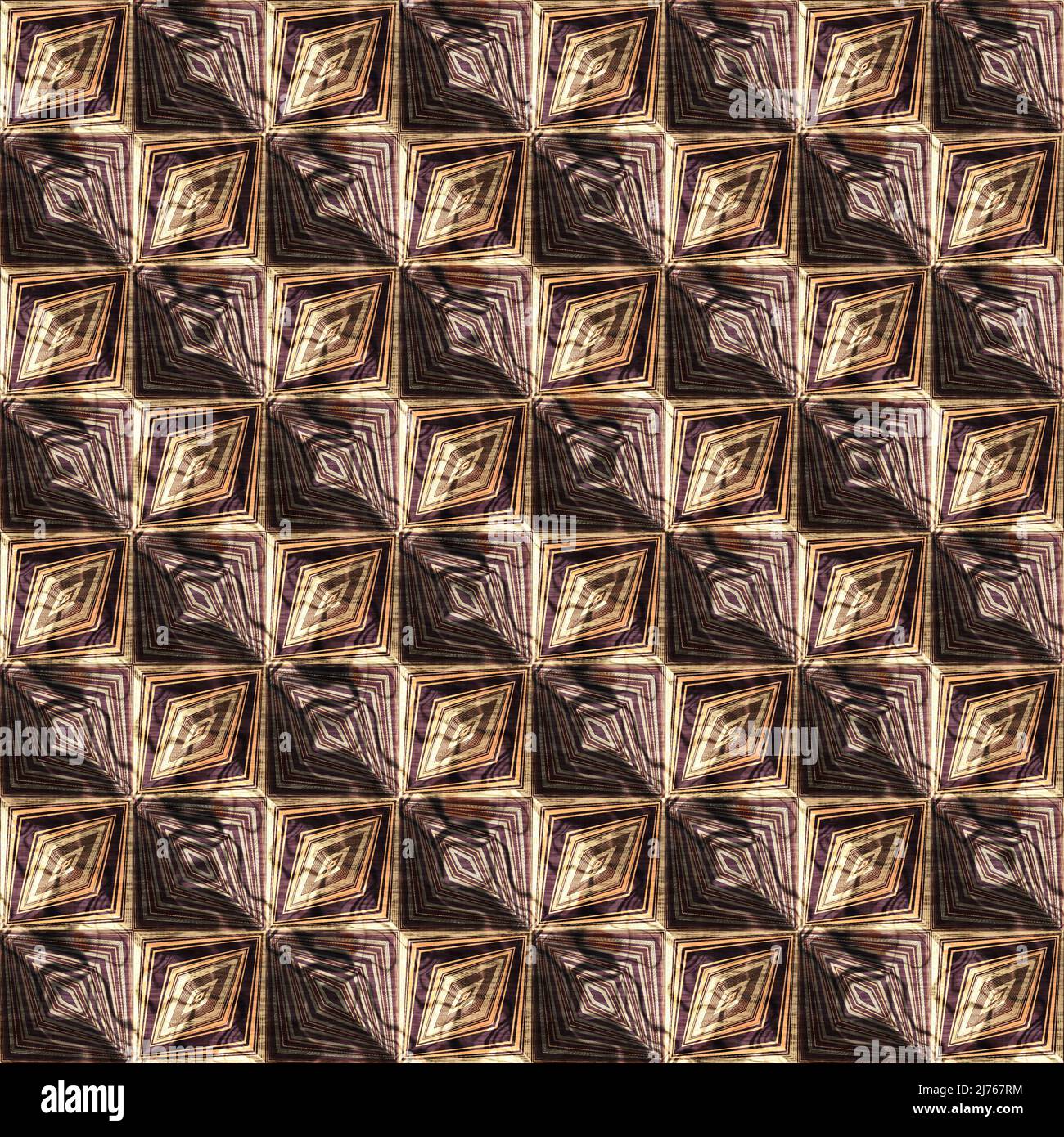 Earthy colours Victorian antique geometric seamless pattern in ...