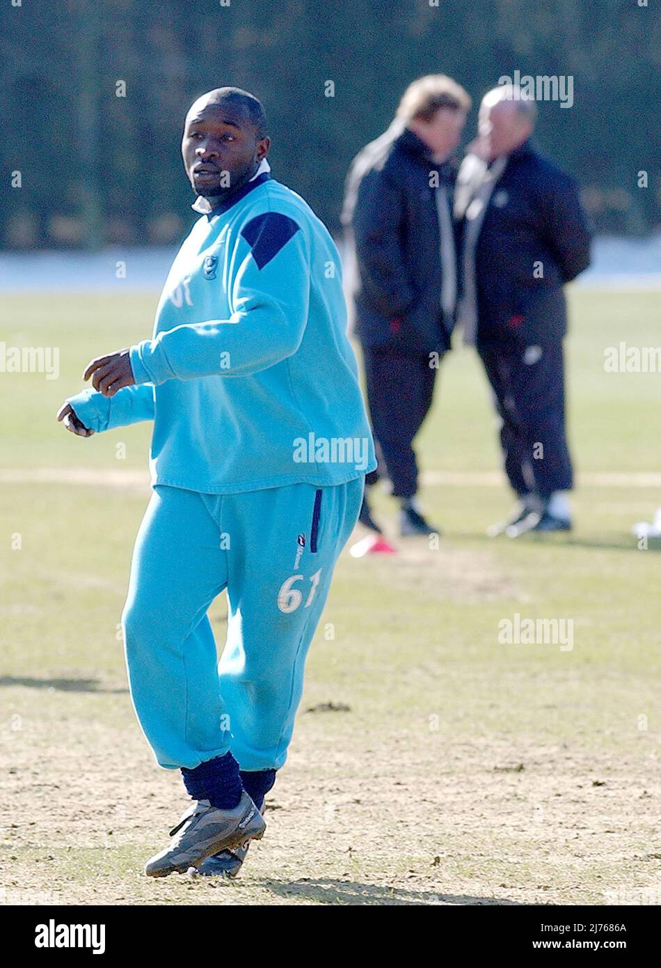 LUA LUA PREPARES TRAINING AT PORTSMOUTH AFTER BEING GIVEN PERMISSION TO ...