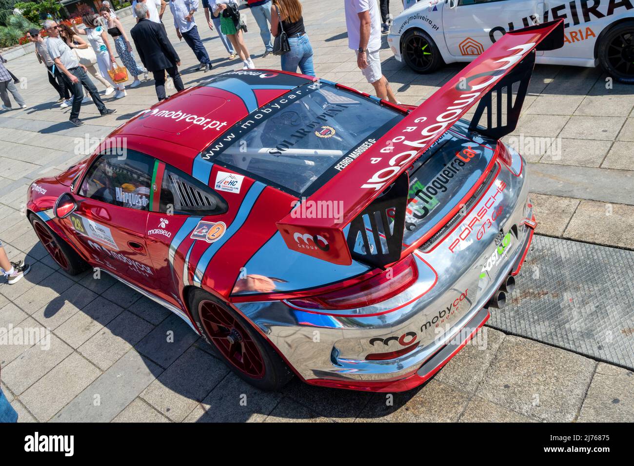 Rally racing cars, 2022 Rampa da Falperra in Braga, Portugal. Porsche ...