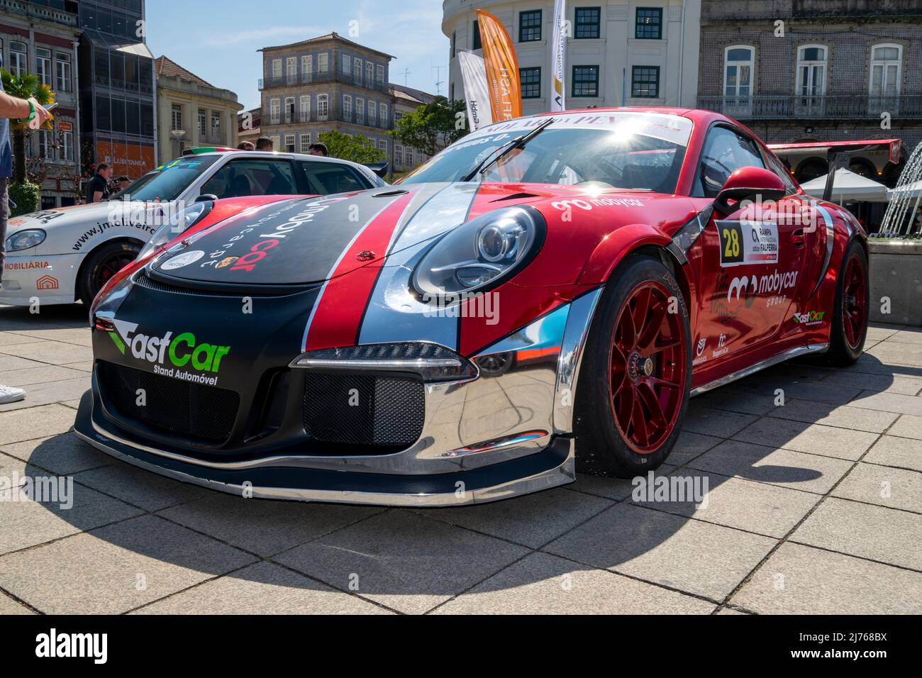 Rally racing cars, 2022 Rampa da Falperra in Braga, Portugal. Porsche ...