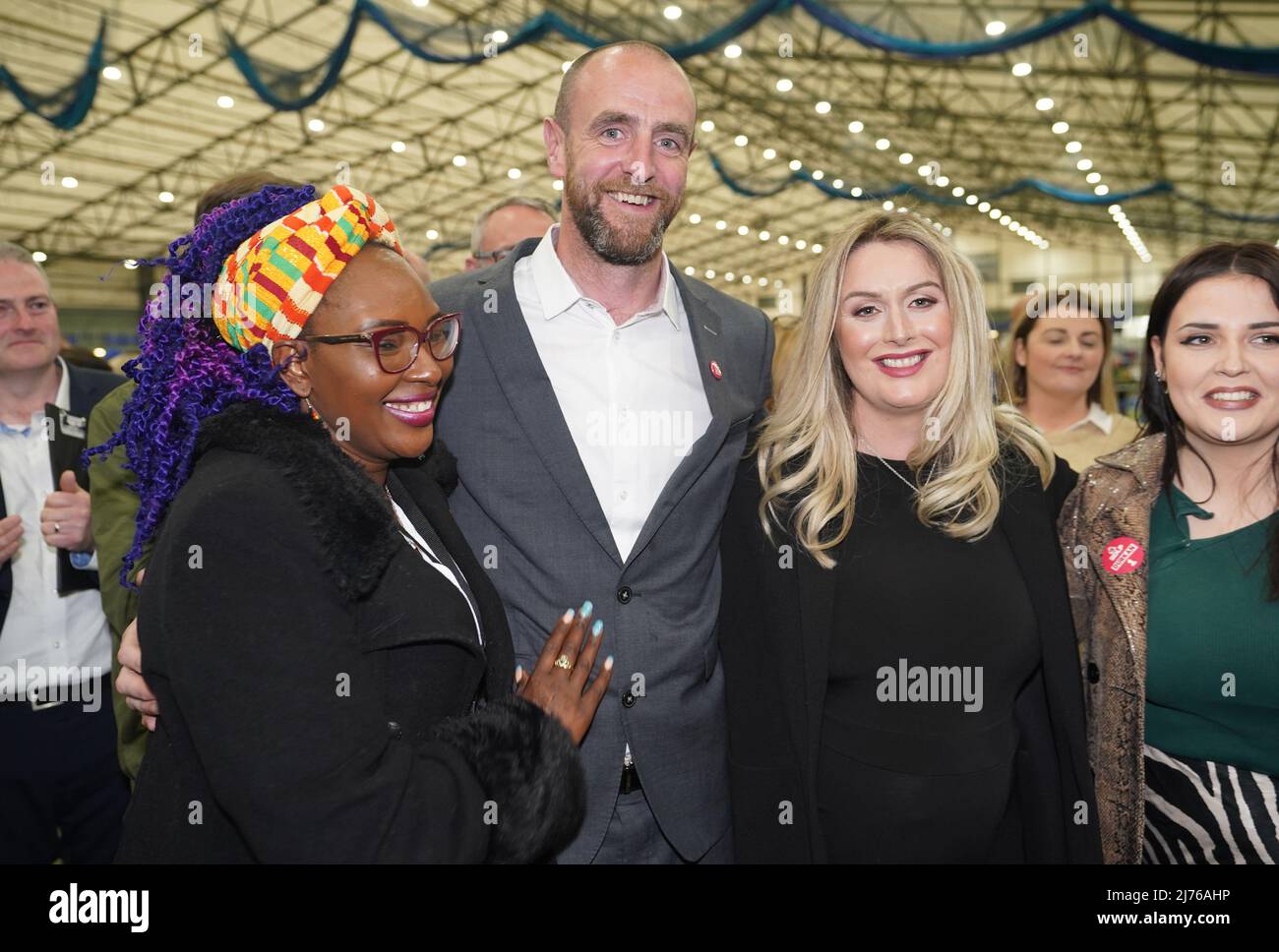 SDLP’s Mark H Durkan with partner Anne (Right) after being elected in ...