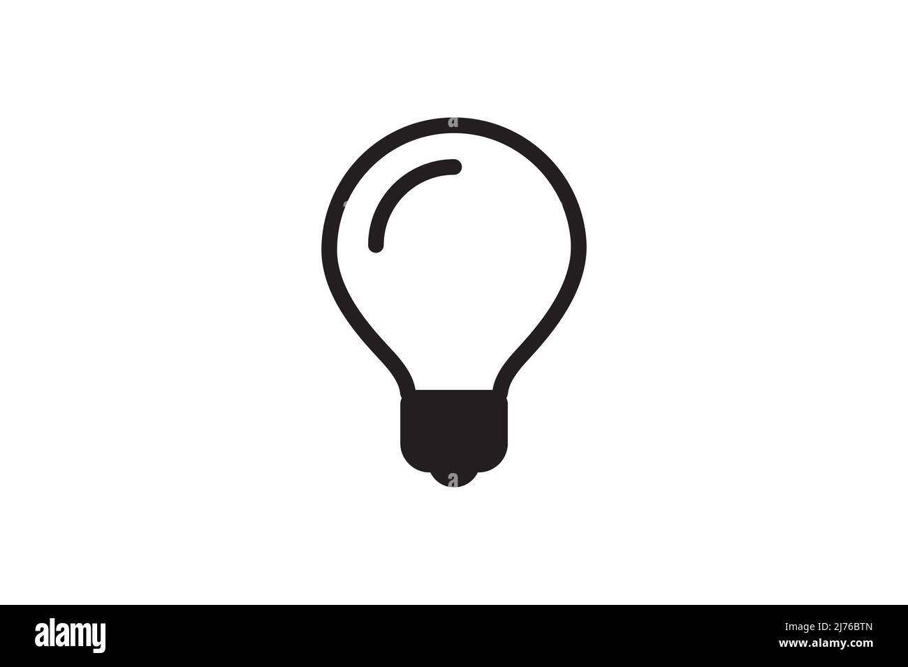 Electric light bulb icon. Electricity lamp symbol. Vector illumination ...
