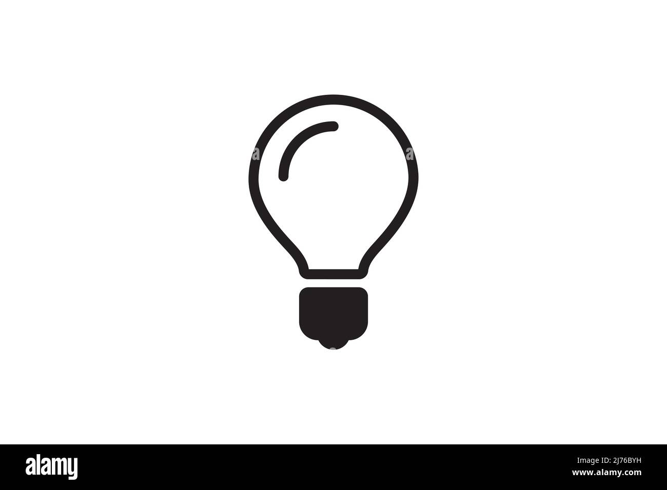Electric light bulb icon. Electricity lamp symbol. Vector illumination ...