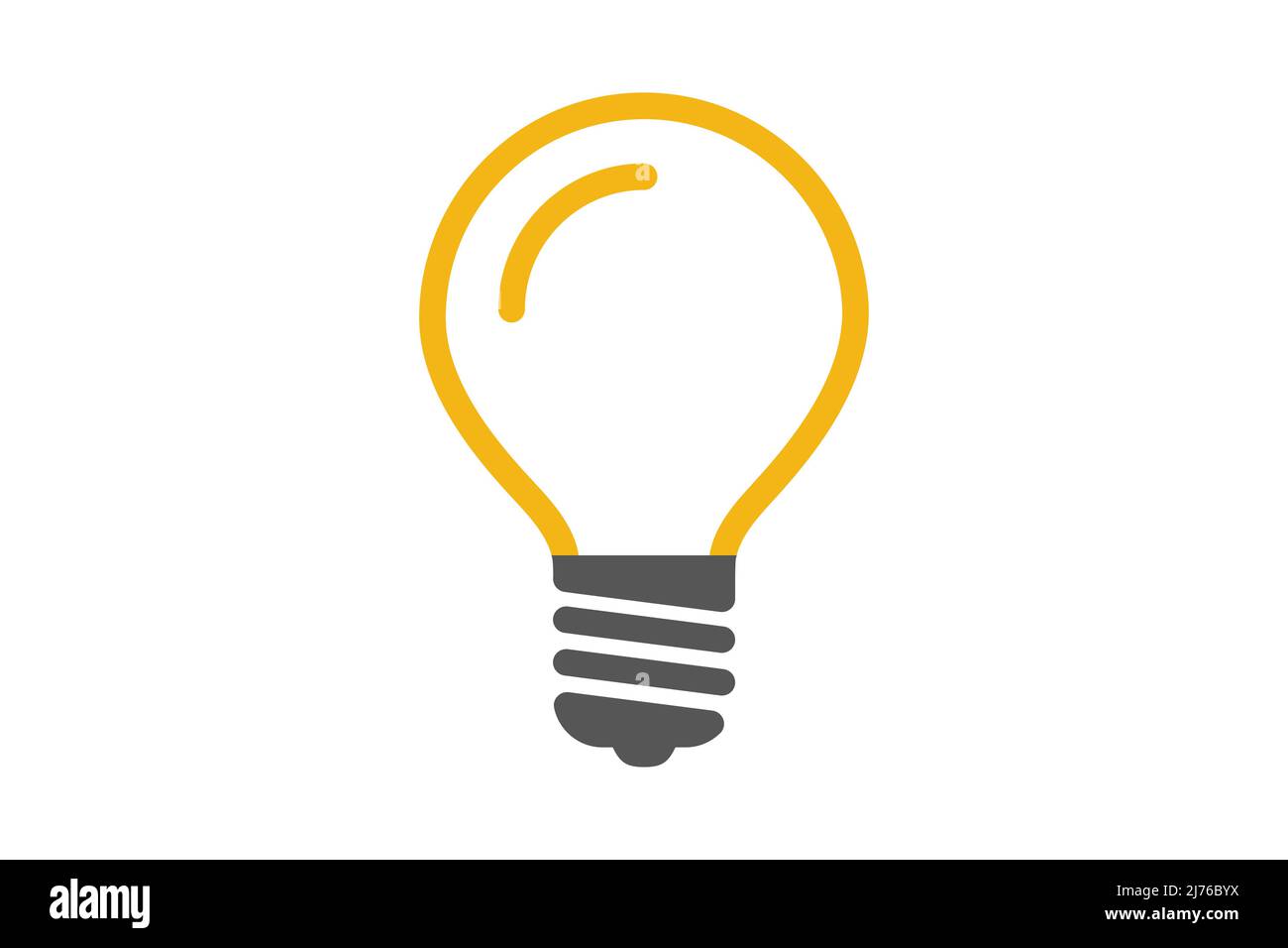 Electric light bulb icon. Electricity lamp symbol. Vector illumination ...