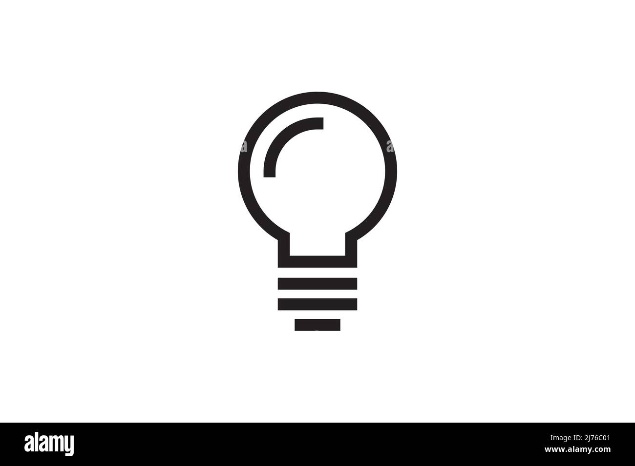 Electric light bulb icon. Electricity lamp symbol. Vector illumination ...