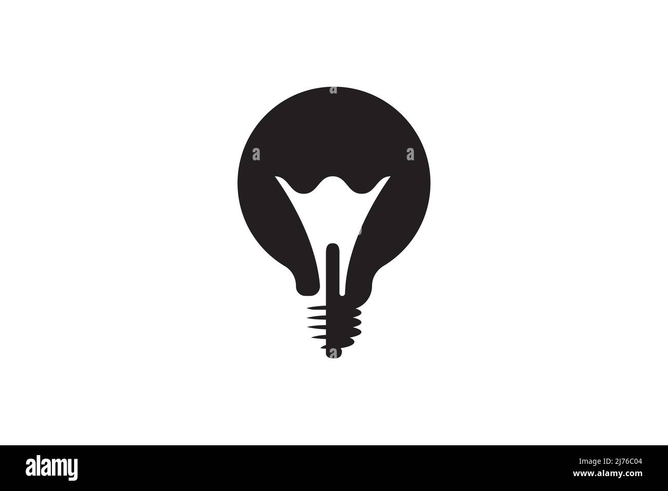 Electric light bulb icon. Electricity lamp symbol. Vector illumination ...