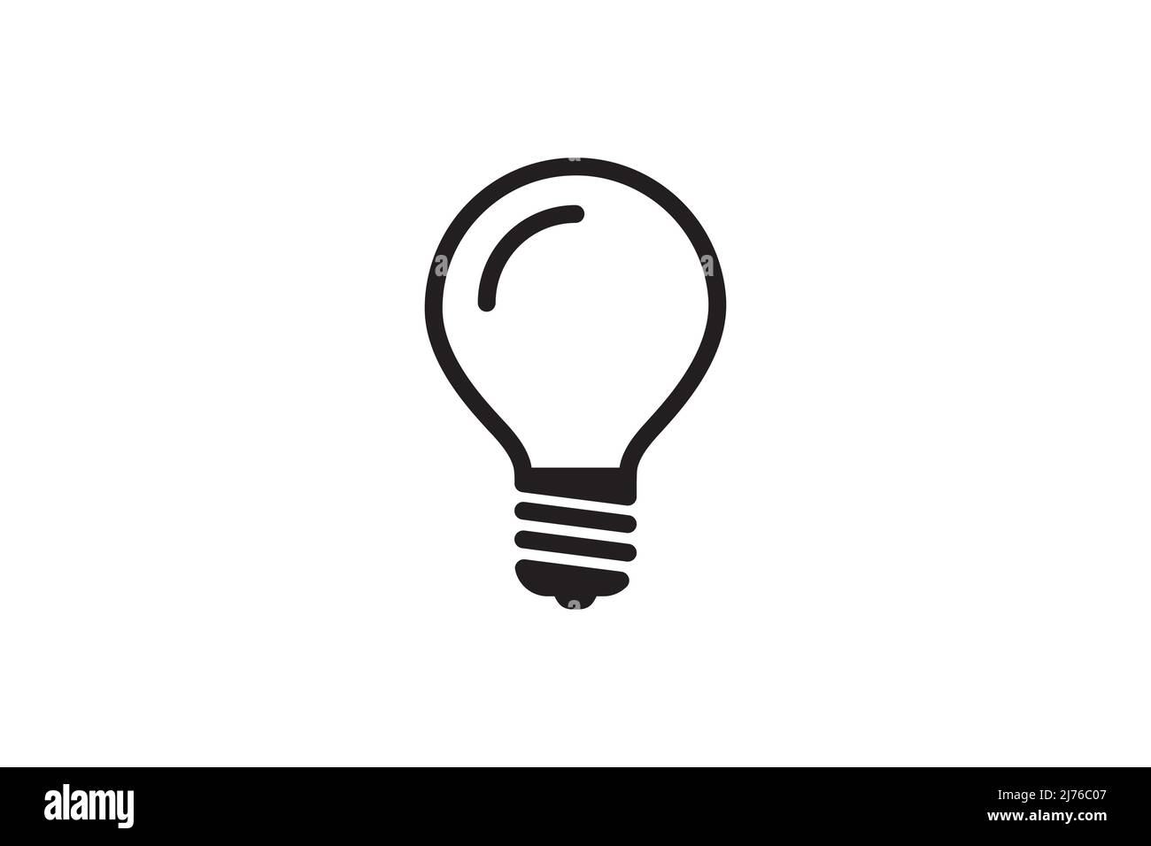 Electric light bulb icon. Electricity lamp symbol. Vector illumination ...