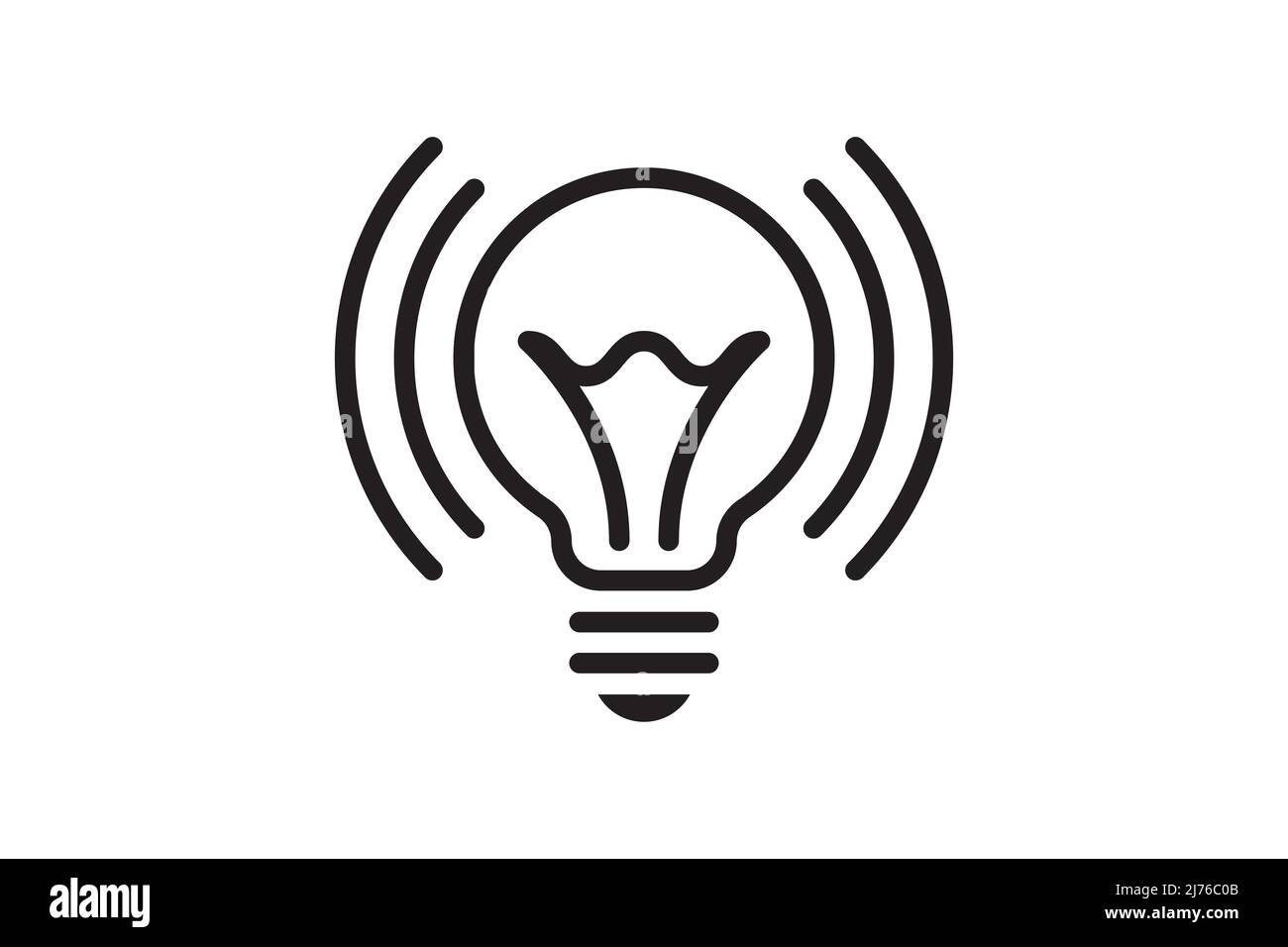 Electric light bulb icon. Electricity lamp symbol. Vector illumination ...