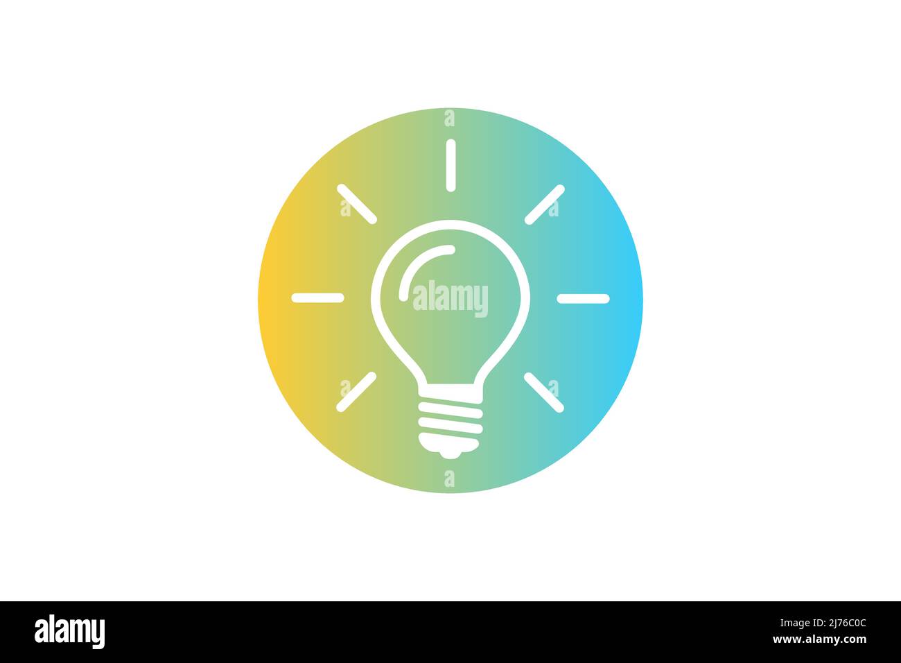 Electric light bulb icon. Electricity lamp symbol. Vector illumination ...
